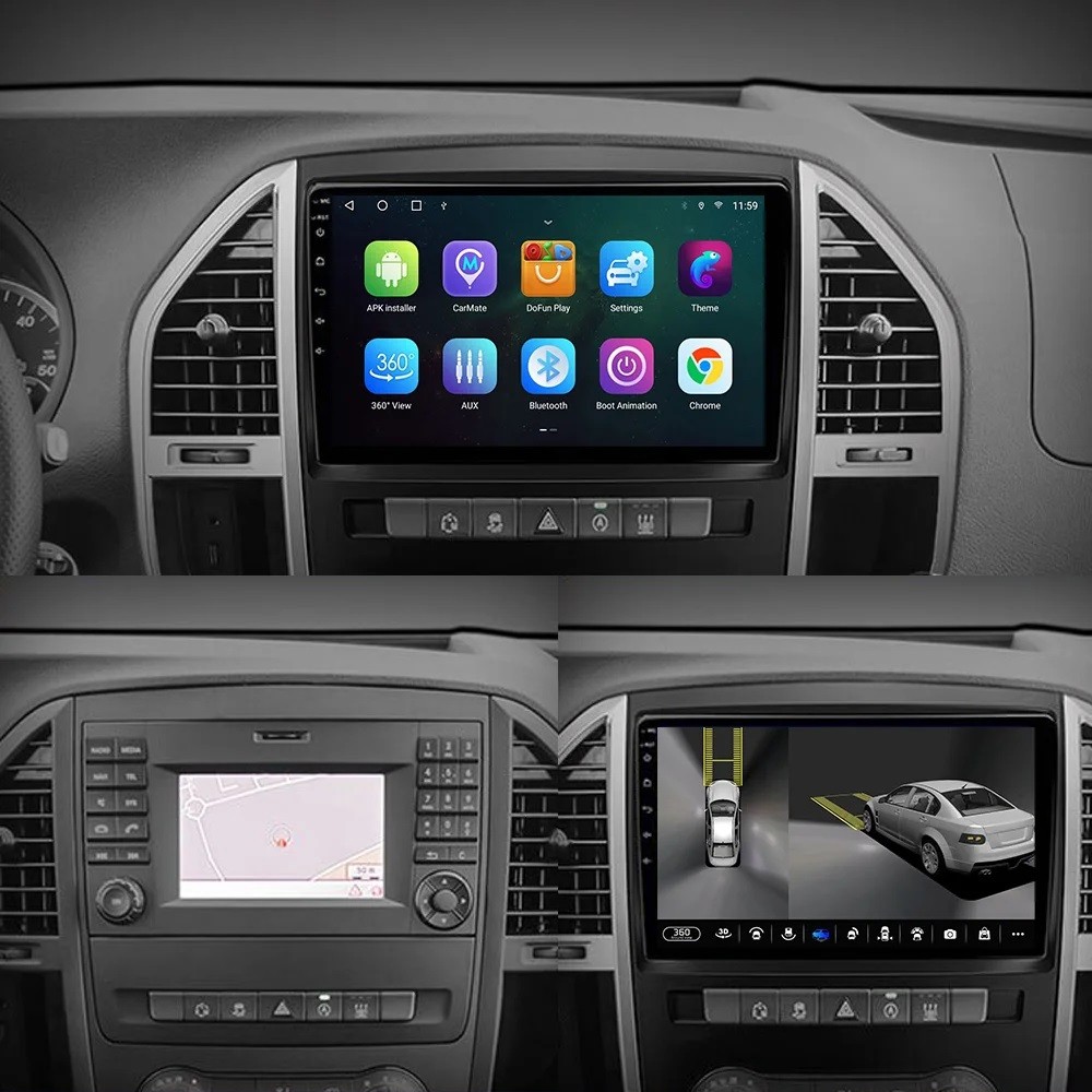 izzishop.pl | Radio Nawigacja dla Mercedes Vito W447 (2014-2022) z ...